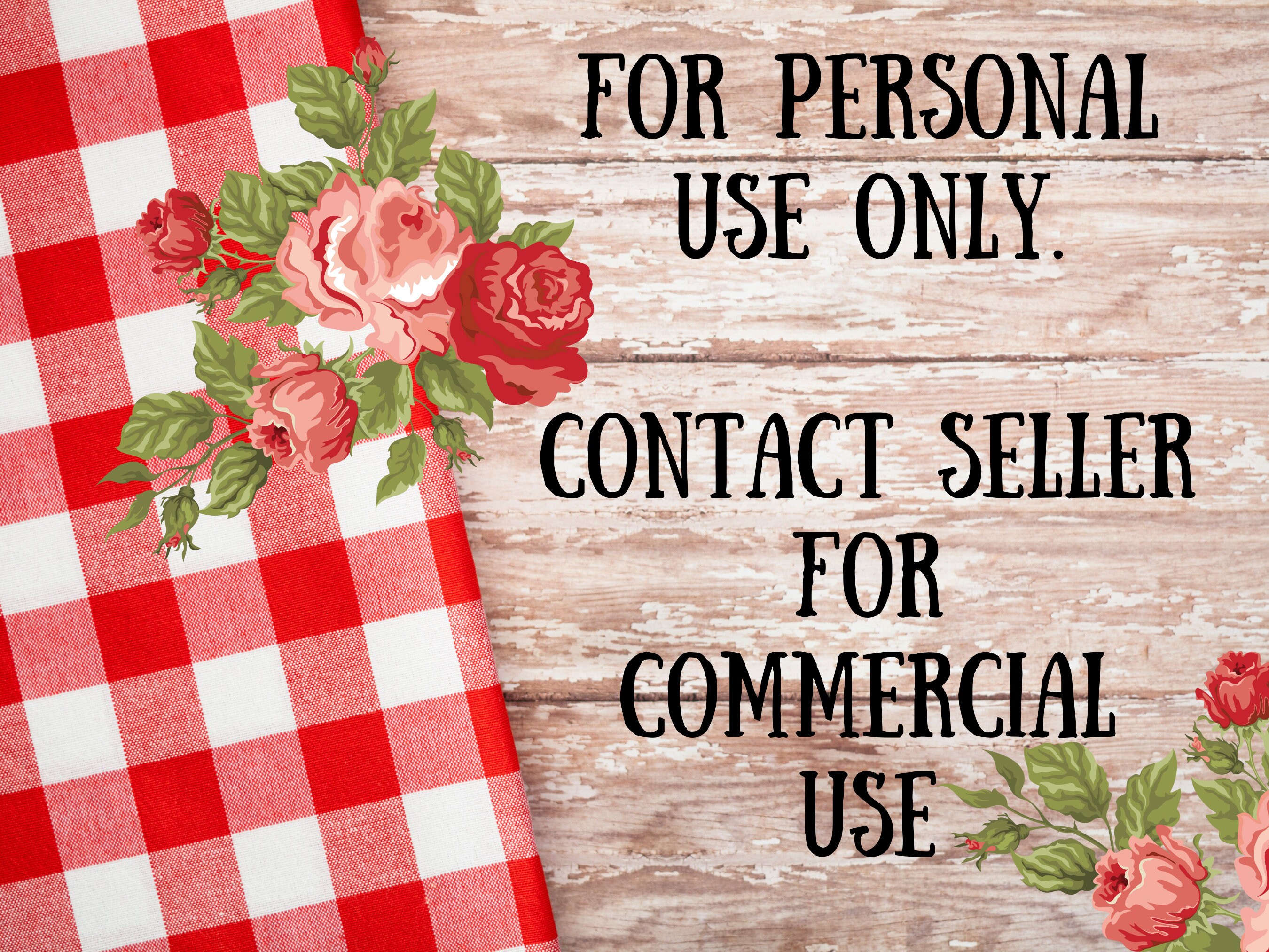 Pioneer Woman Inspired Digital Paper Blue Red Roses 12 X 12 - Etsy