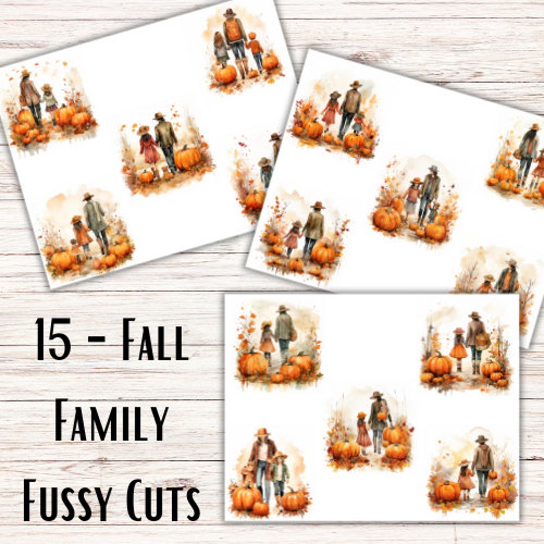 Fall Family Graphics Set: Autumn PNG & PDF Files - Etsy