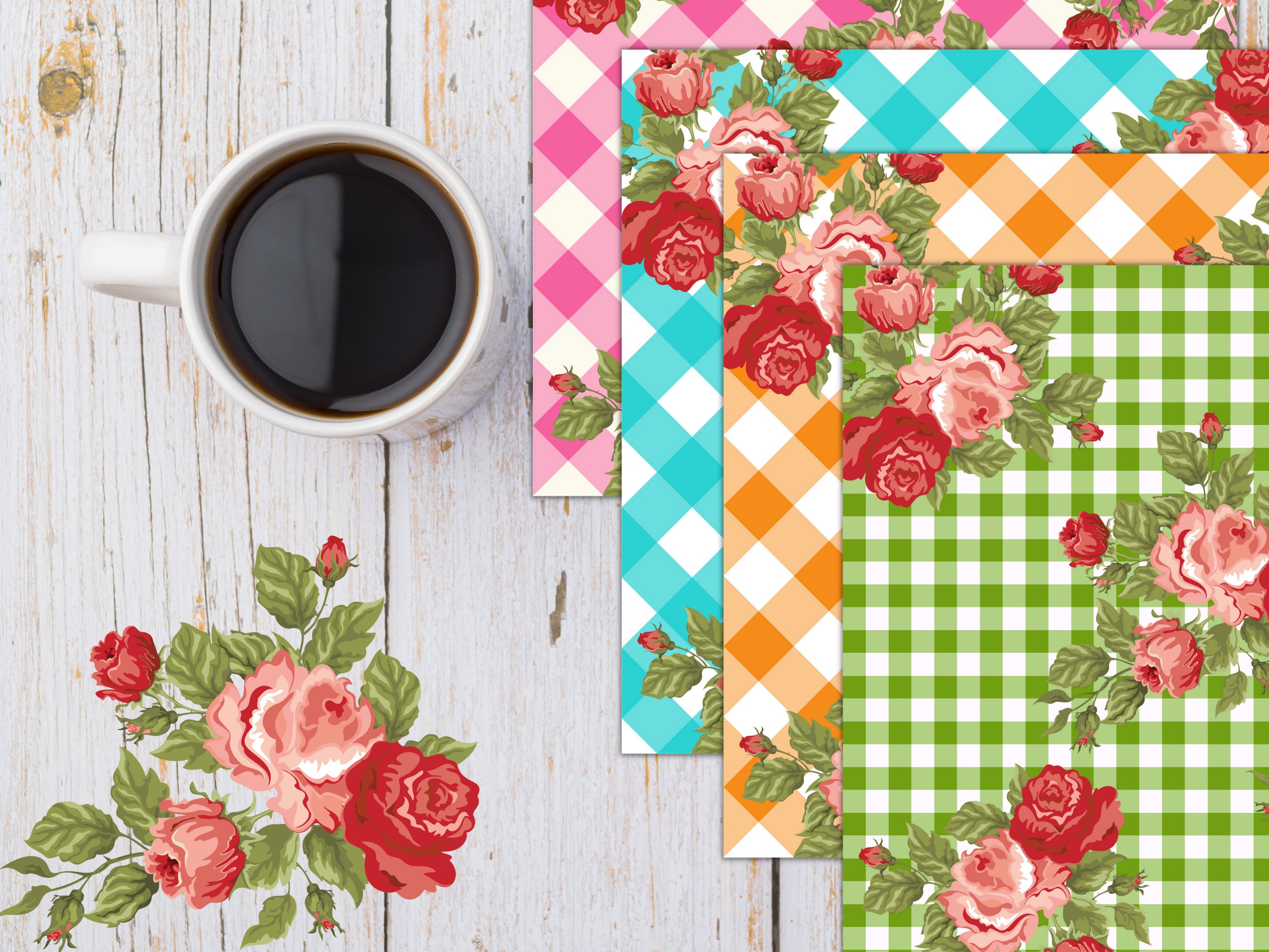 Pioneer Woman Inspired Digital Paper: Farmhouse Scrapbook (digital ...