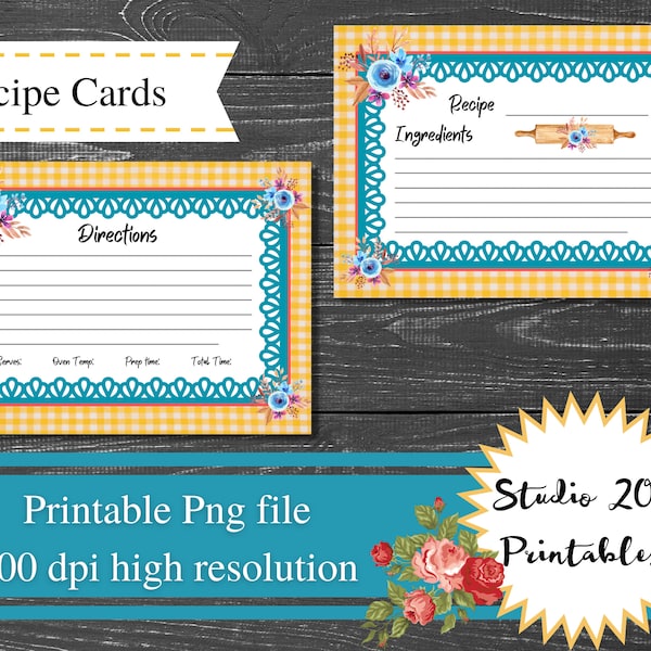 Pioneer Woman Recipe Cards - Etsy