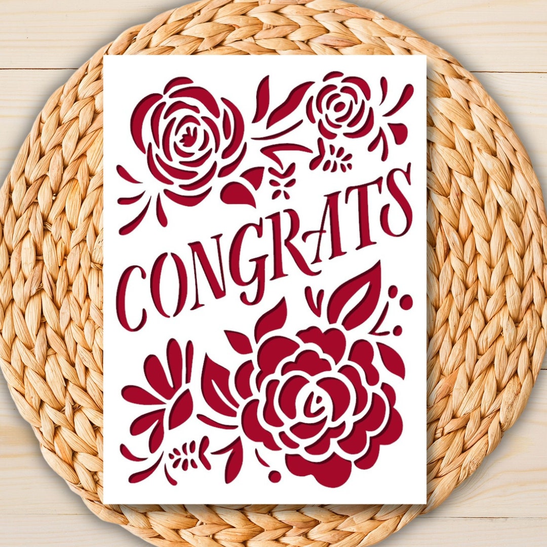 Pretty Papercut Congratulations Card Multiple Color Options - Etsy
