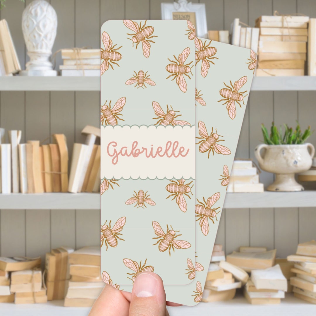 Personalized French Country Bees Bookmark With Optional Personalization ...