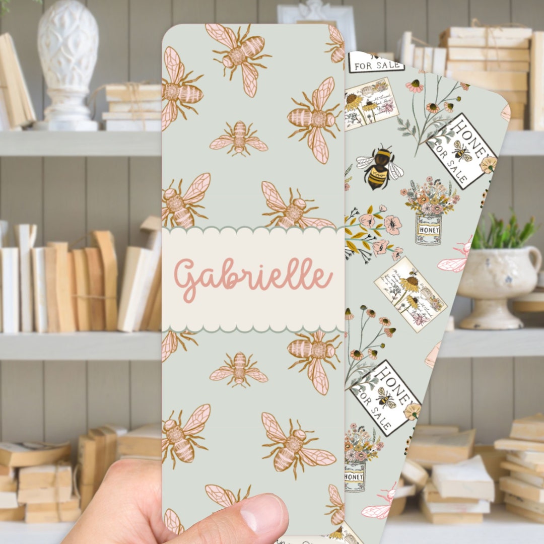 Pretty French Country Bees Bookmark, Double-sided, Laminated, FREE ...