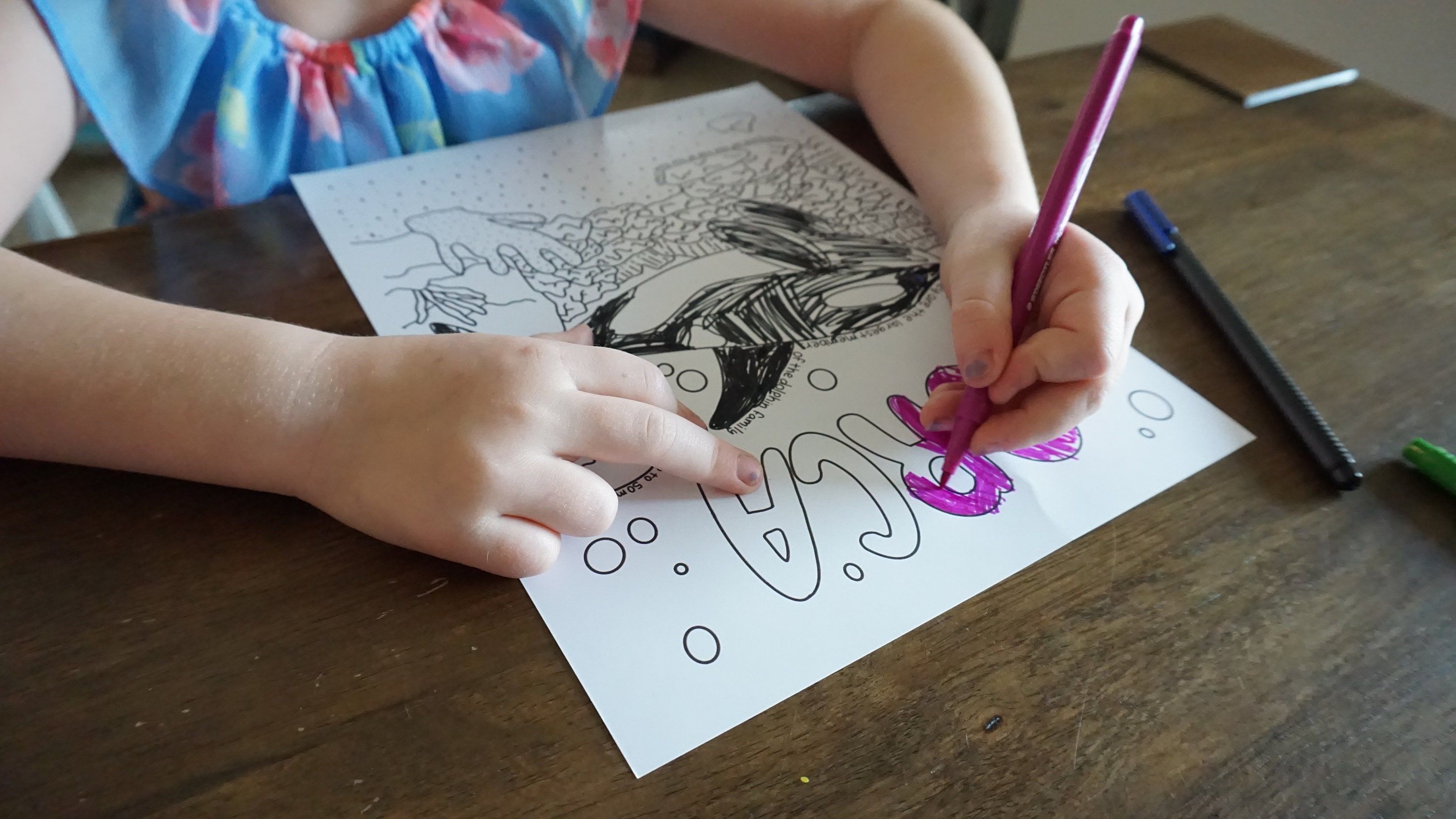 Ocean Whales and Fish Kids Coloring Pack | 11 Coloring Pages | Digital ...