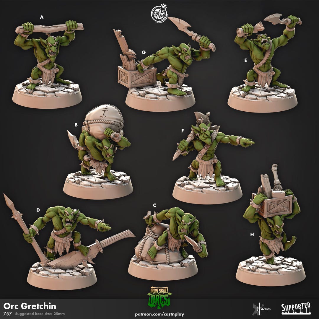 Ork Gretchin Bundle | D&D | Dnd | Dungeons and Dragons | Wargaming | 3D ...