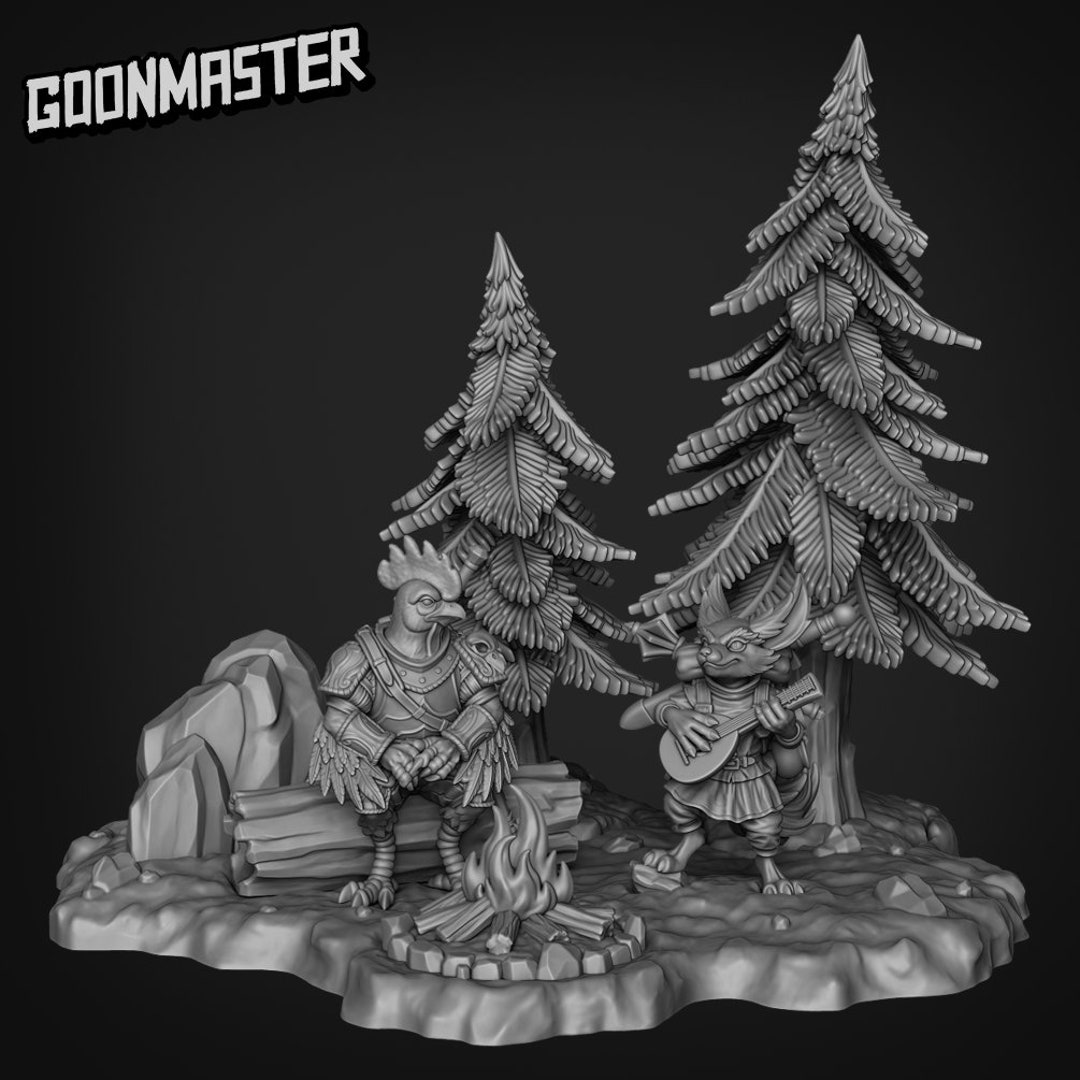 Cozy Campfire - Diorama | D&D | Dnd | Dungeons and Dragons | Wargaming ...