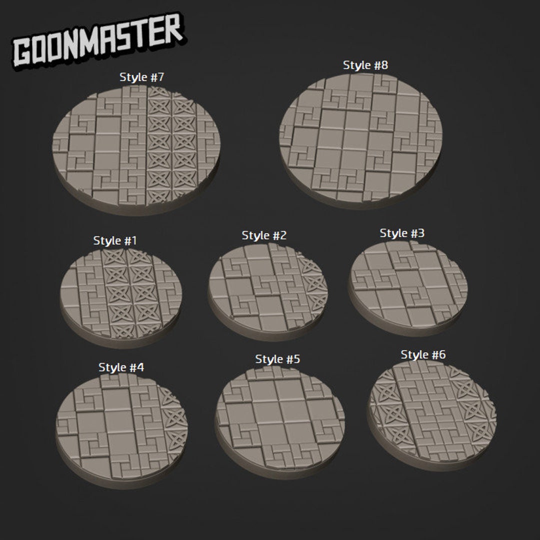 Tiled Bases D&D Dnd Dungeons and Dragons Wargaming - Etsy