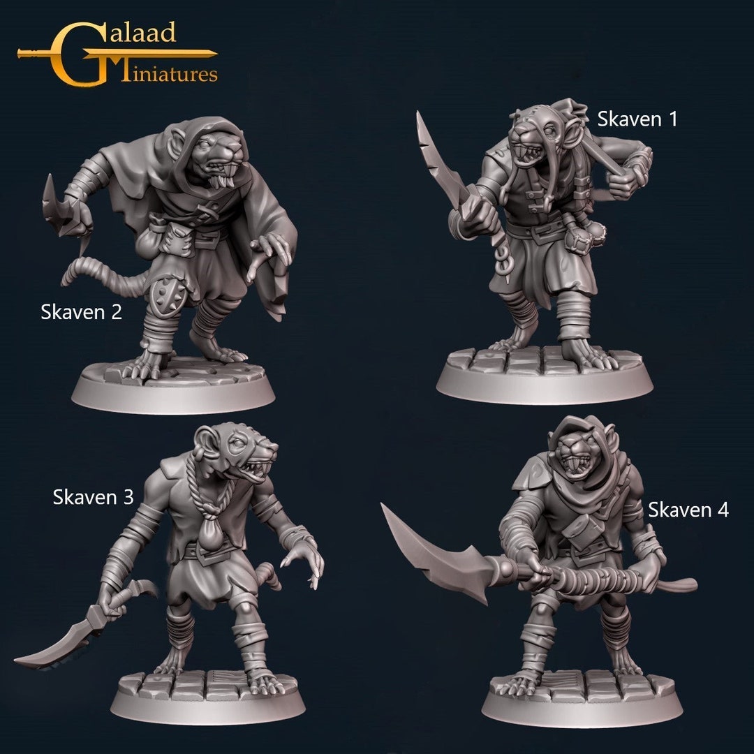 Skaven Bundle D&D Dnd Dungeons and Dragons Wargaming - Etsy