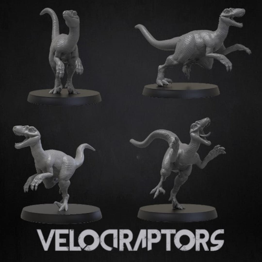 Velociraptor Bundle | D&D | Dnd | Dungeons and Dragons | Wargaming | 3D ...