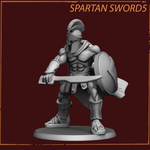 Spartan Swordsman Bundle D&D Dnd Dungeons and Dragons Wargaming 3D ...