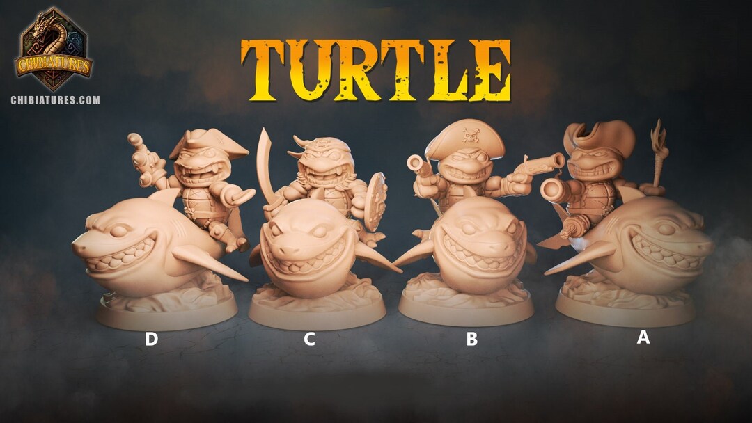 Turtle Bundle 5 | D&D | Dnd | Dungeons and Dragons | Wargaming | 3D ...