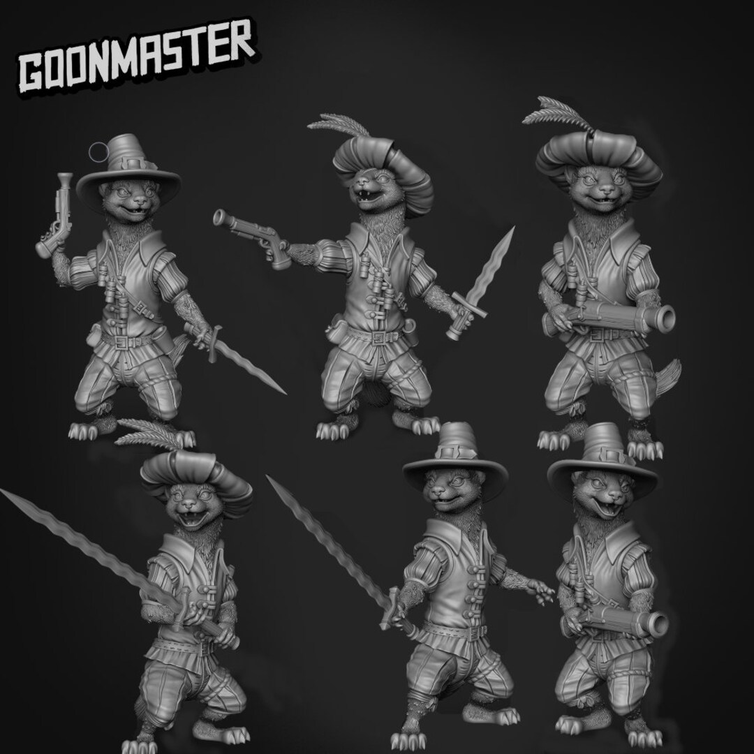 Weasel Witch Hunter Bundle D&D Dnd Dungeons and Dragons Wargaming 3D ...