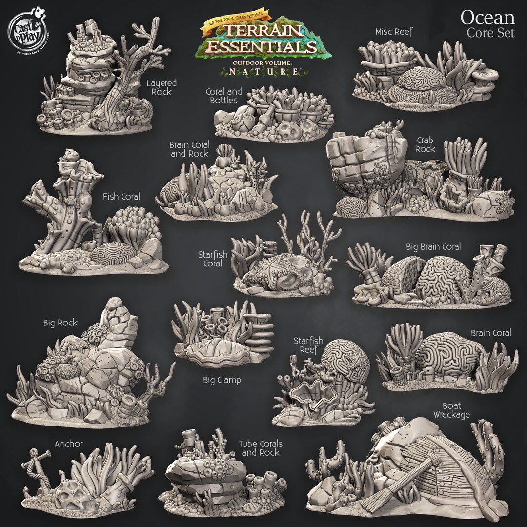 Ocean Terrain - Core Set | D&D | Dnd | Dungeons and Dragons | Wargaming ...
