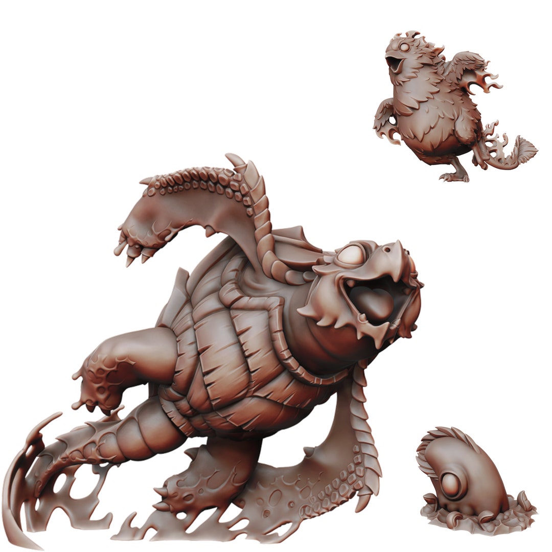 Baby Monster Bundle 3 D&D Dnd Dungeons and Dragons - Etsy