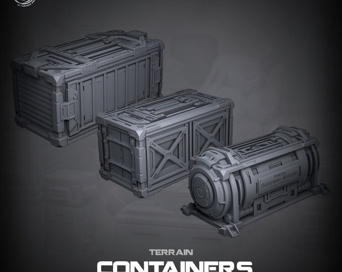 Shipping Containers D&D Dnd Dungeons and Dragons Wargaming 3D Printed ...