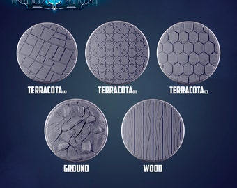 Plain Square Base D&D Dnd Dungeons and Dragons Wargaming 3D Printed ...