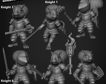 Squirrel and Knight - Etsy