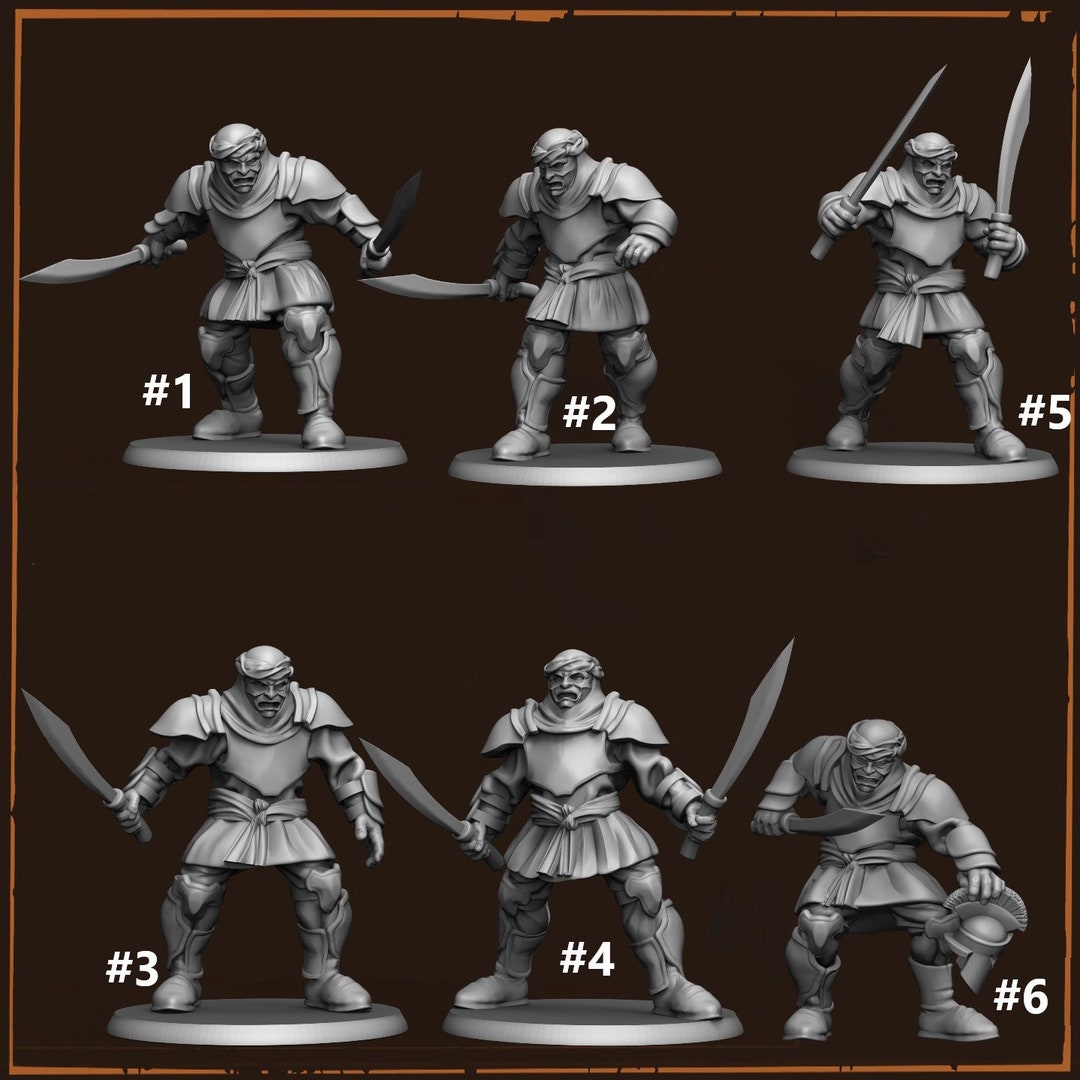 Persian Immortals D&D Dnd Dungeons and Dragons Wargaming 3D Printed ...