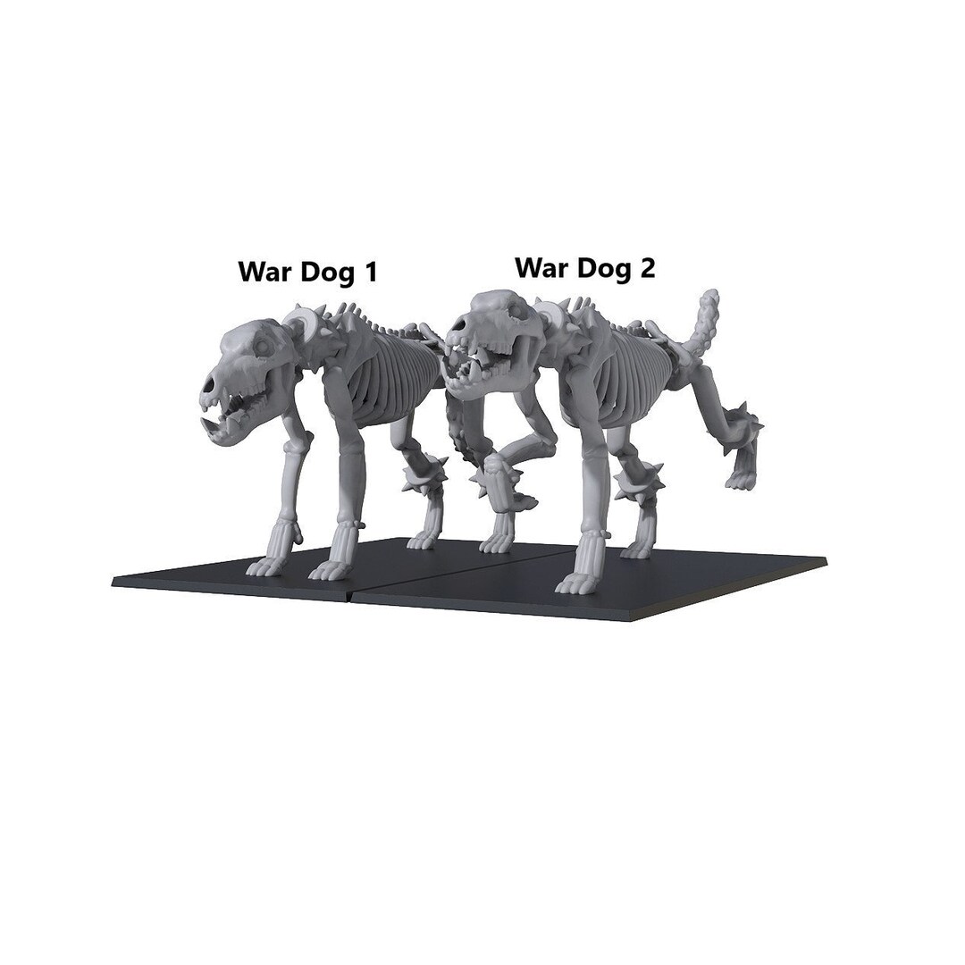 Skeletal War Dog Bundle | D&D | Dnd | Dungeons and Dragons | Wargaming ...