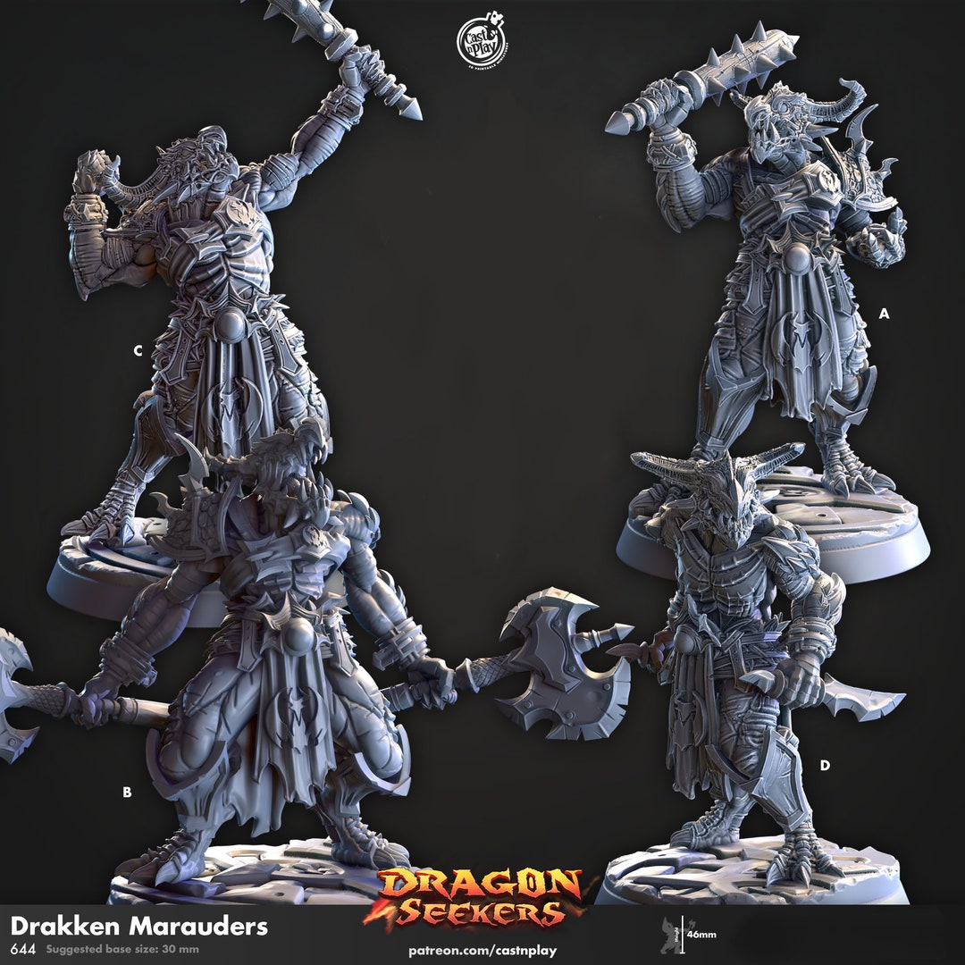 Drakken Marauder Bundle | D&D | Dnd | Dungeons and Dragons | Wargaming ...