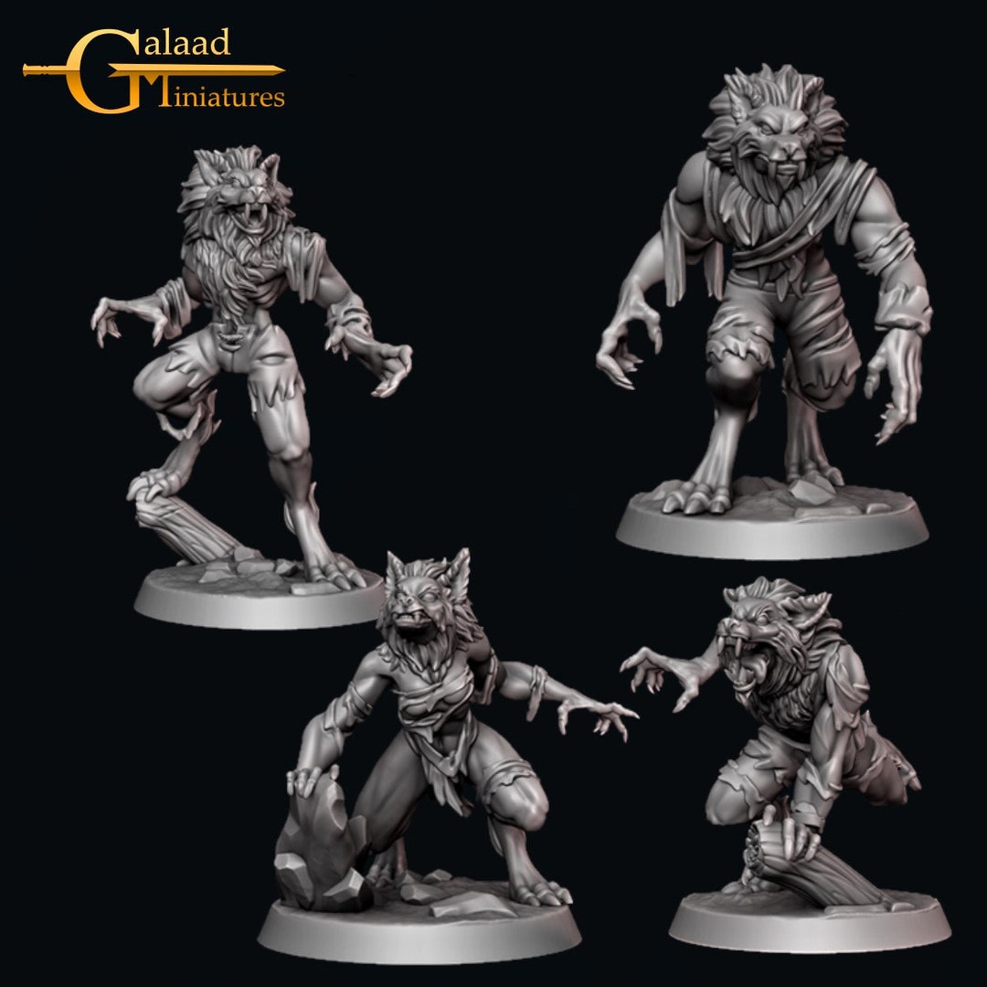 Werewolf Bundle D&D Dnd Dungeons and Dragons Wargaming - Etsy
