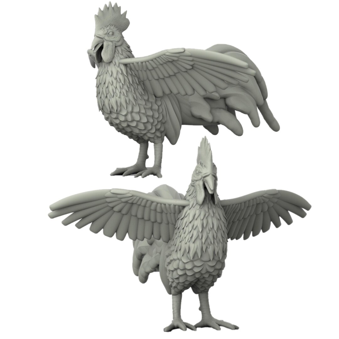 Rooster | D&D | Dnd | Dungeons and Dragons | Wargaming | 3D Printed ...