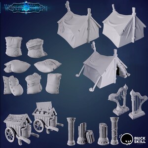 Spiked Barricade D&D Dnd Dungeons and Dragons Wargaming 3D Printed ...