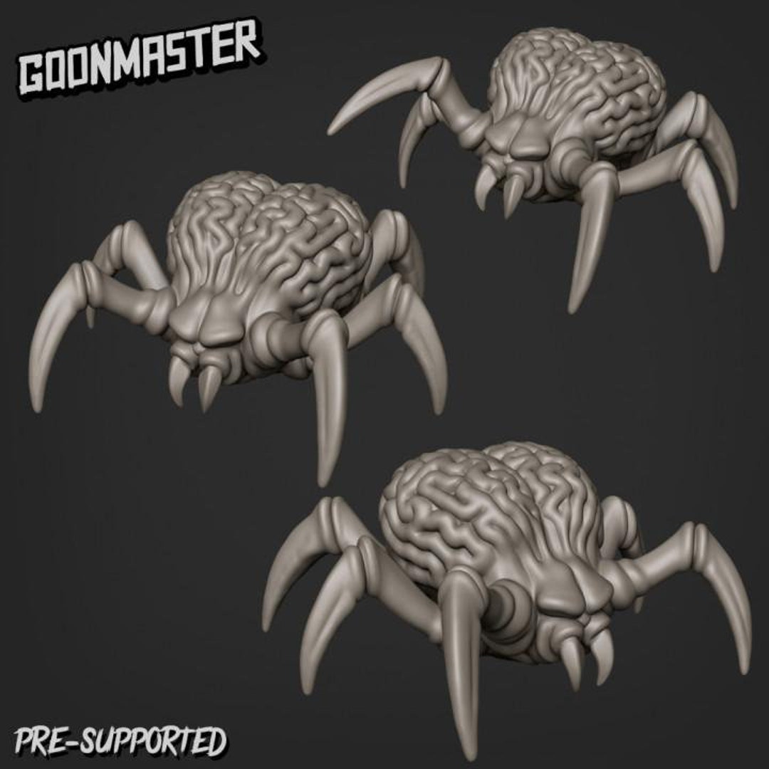 Brain Spiders D&D Dnd Dungeons and Dragons Wargaming 3D Printed Model ...