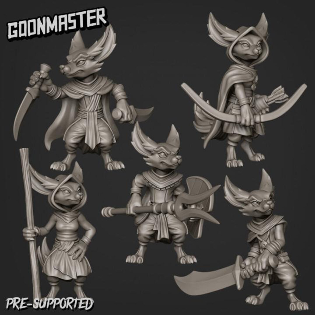 Fox Folk Bundle 2 | D&D | Dnd | Dungeons and Dragons | Wargaming | 3D ...