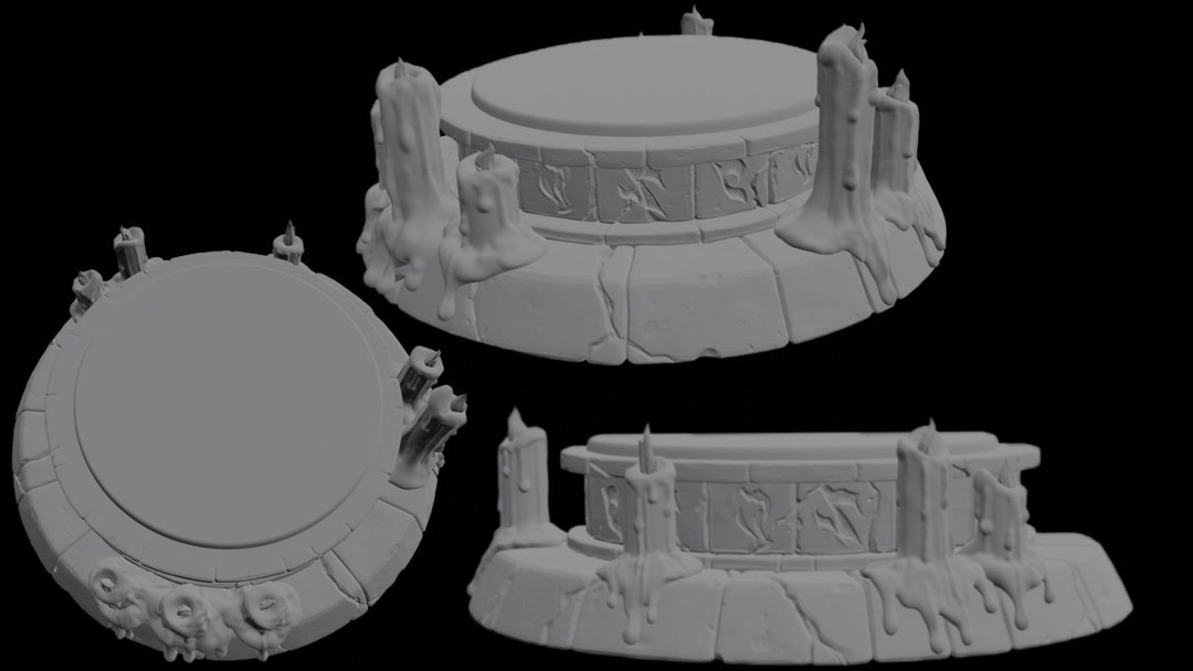 Ritual Table D&D Dnd Dungeons and Dragons Wargaming 3D Printed Model ...