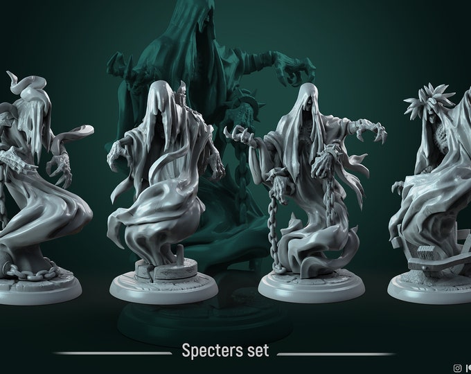 Specter Bundle D&D Dnd Dungeons and Dragons Wargaming 3D Printed Model ...