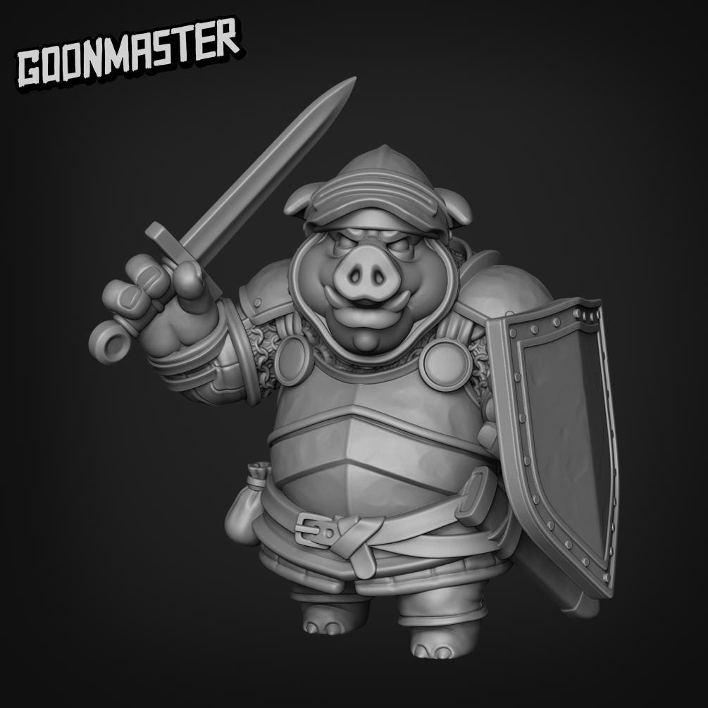 Pig Knight Bundle | D&D | Dnd | Dungeons and Dragons | Wargaming | 3D ...