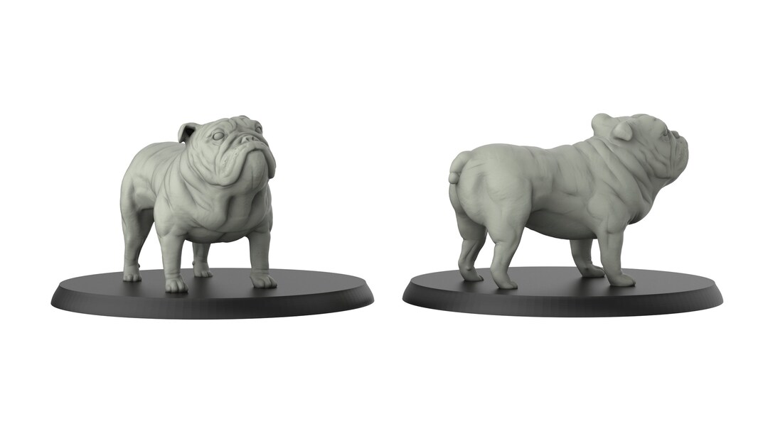Bulldog D&D Dnd Dungeons and Dragons Wargaming 3D Printed Model Role ...