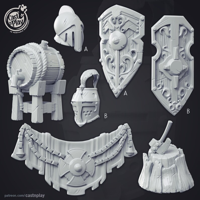 Tournament Props D&D Dnd Dungeons and Dragons Wargaming 3D Printed ...
