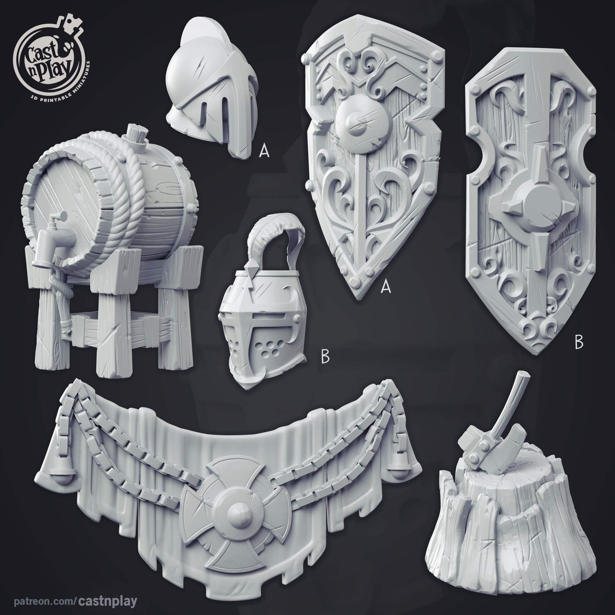 Tournament Props D&D Dnd Dungeons and Dragons Wargaming 3D Printed ...