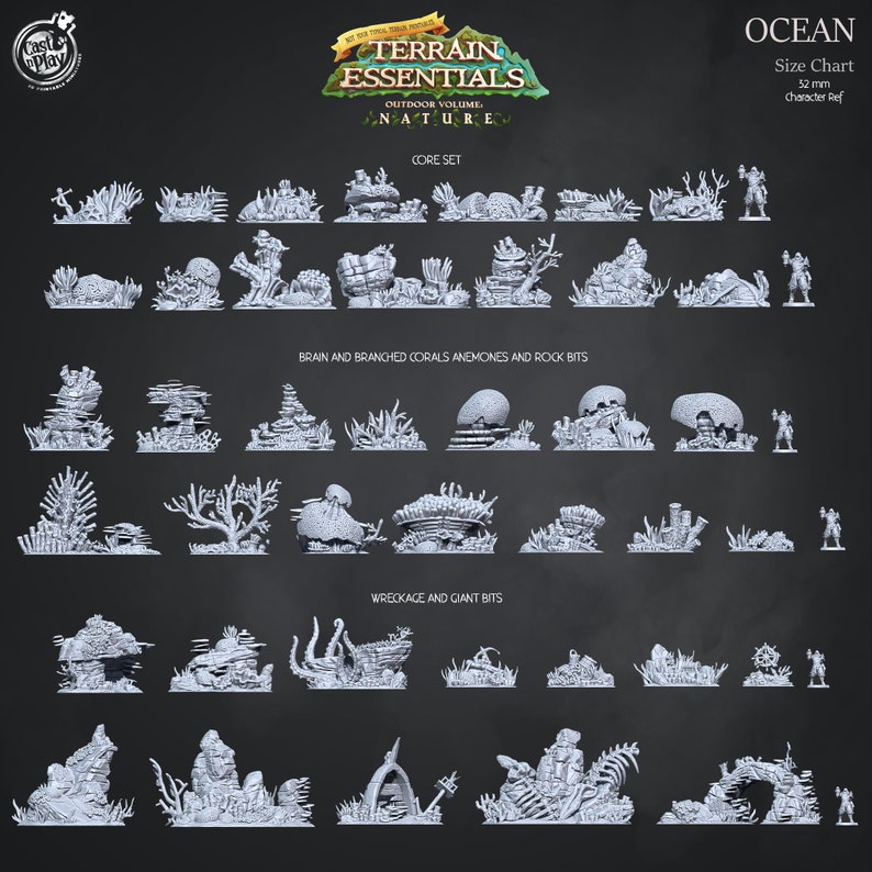 Ocean Terrain - Core Set | D&D | Dnd | Dungeons and Dragons | Wargaming ...
