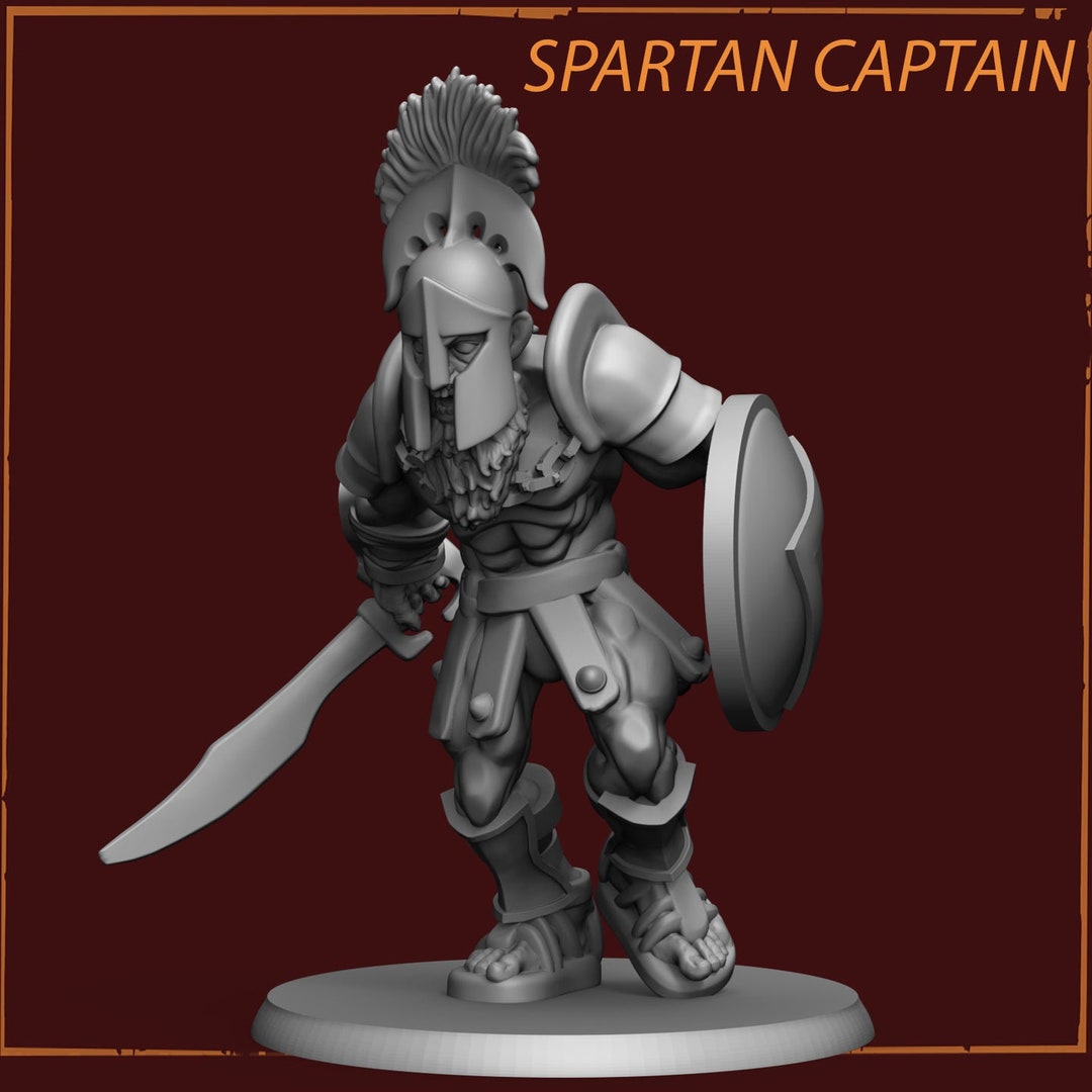 Spartan Captain | D&D | Dnd | Dungeons and Dragons | Wargaming | 3D ...