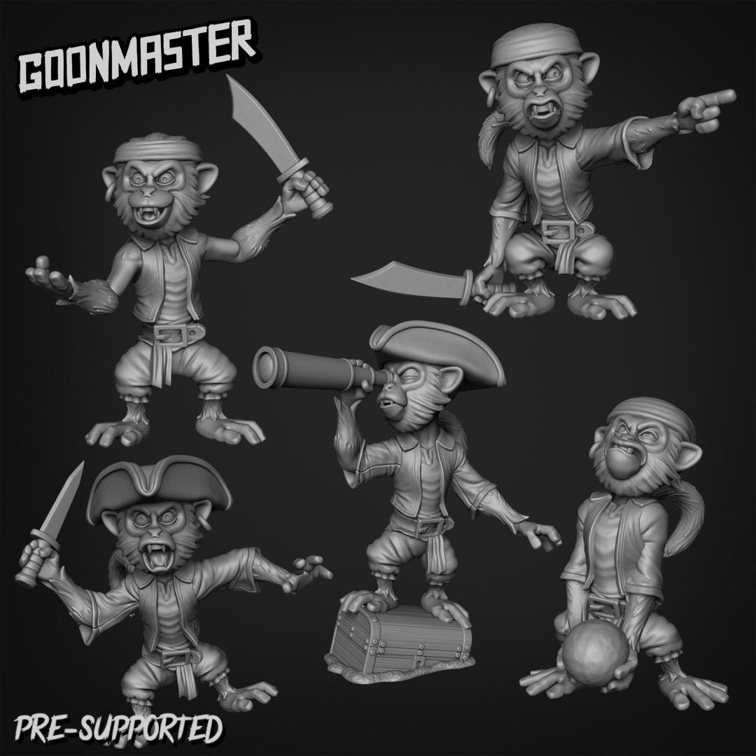 Monkey Pirate Bundle | D&D | Dnd | Dungeons and Dragons | Wargaming ...