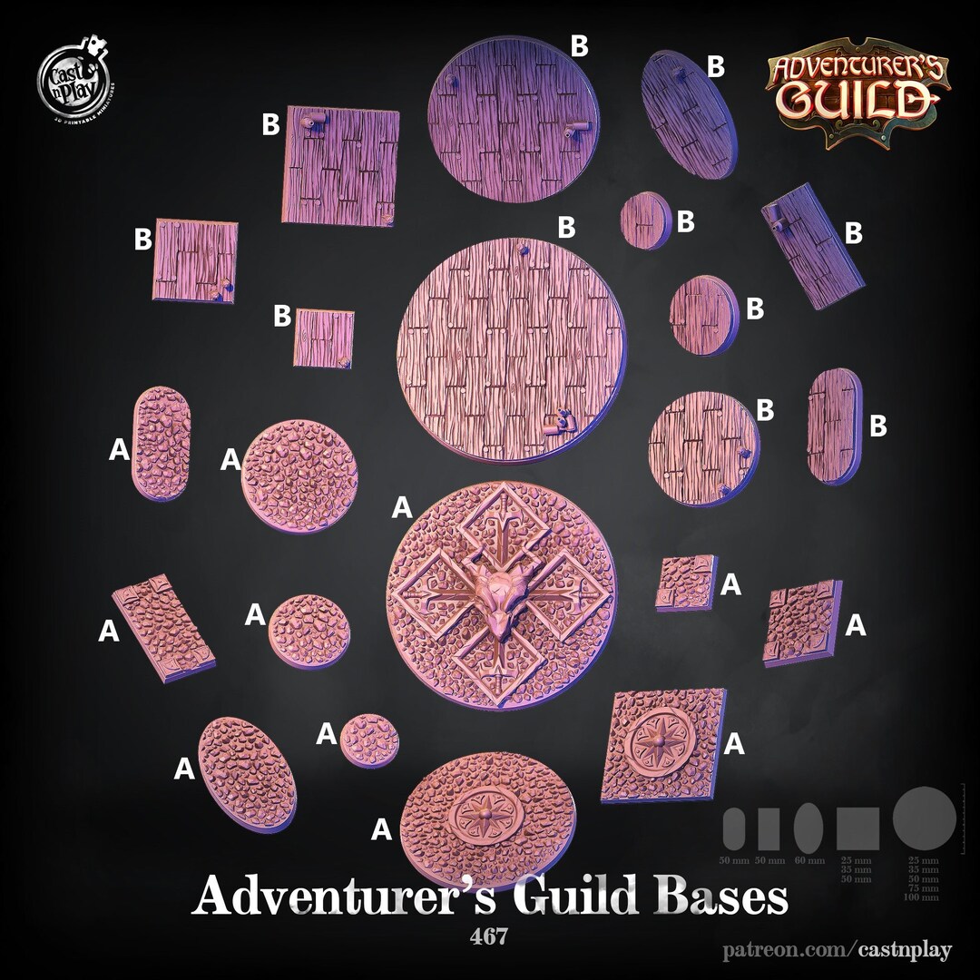Adventurer's Guild Bases D&D Dnd Dungeons and Dragons Wargaming 3D ...
