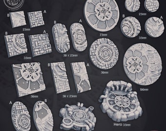 Plain Square Base D&D Dnd Dungeons and Dragons Wargaming 3D Printed ...