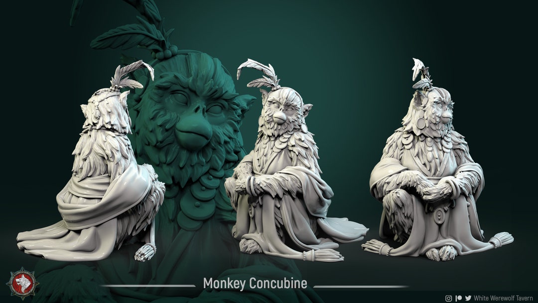 Monkey Concubine | D&D | Dnd | Dungeons and Dragons | Wargaming | 3D ...