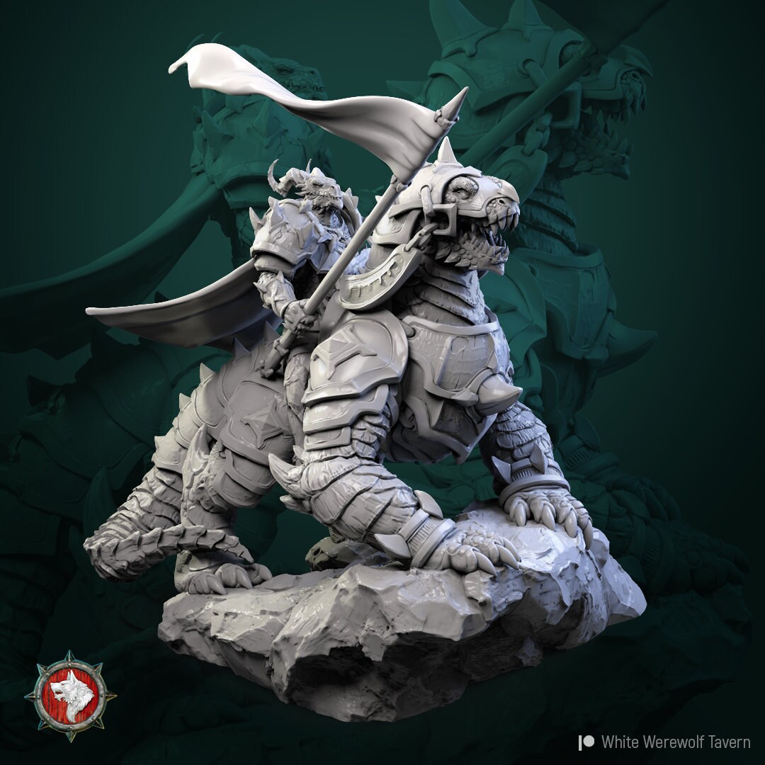Dragonborn Commander D&D Dnd Dungeons and Dragons Wargaming 3D Printed ...