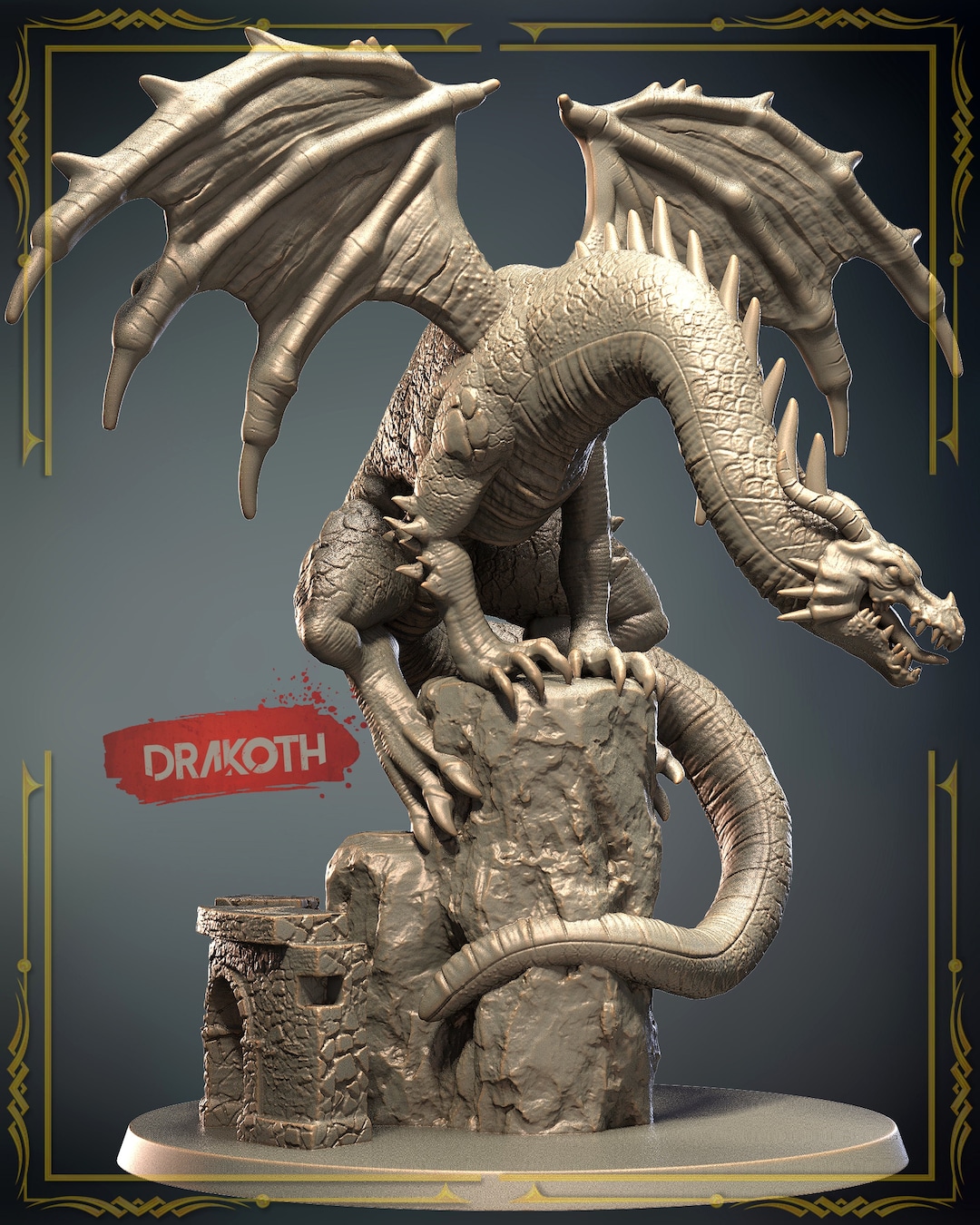 Drakoth D&D Dnd Dungeons and Dragons Wargaming 3D - Etsy
