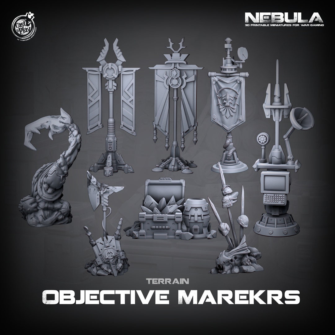 Objective Markers D&D Dnd Dungeons and Dragons Wargaming 3D Printed ...