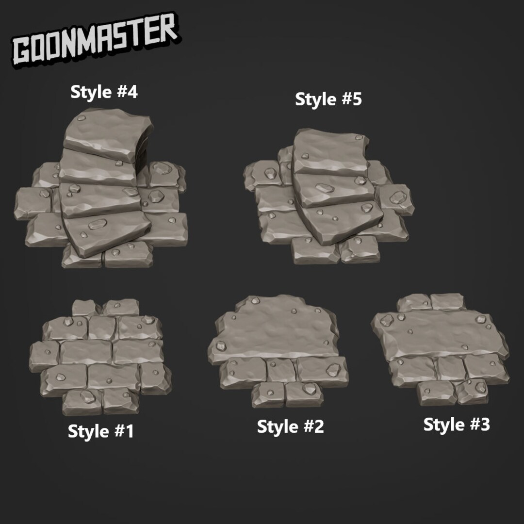 Stone Slab Bases | D&D | Dnd | Dungeons and Dragons | Wargaming | 3D ...