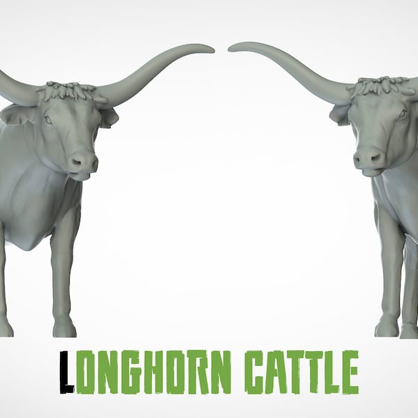 Longhorn Cattle - Etsy