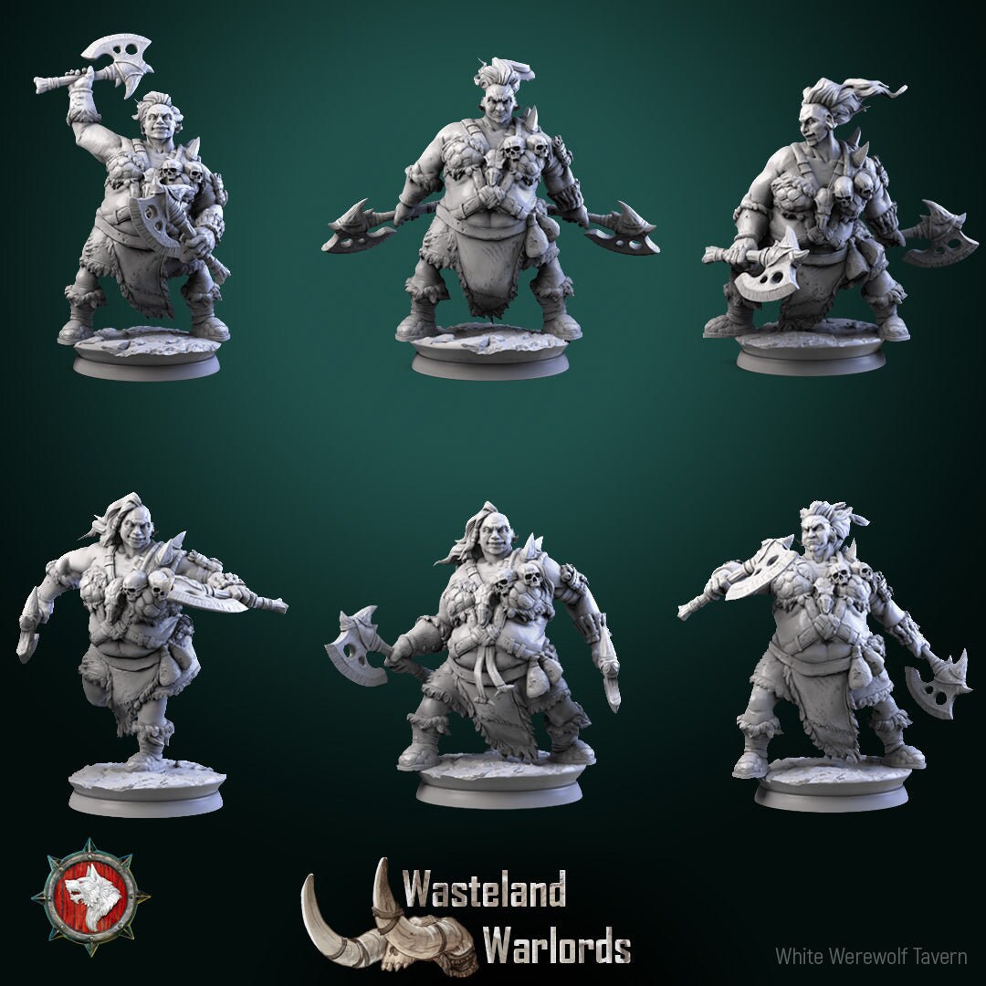 Big Barbarian Bundle D&D Dnd Dungeons and Dragons Wargaming 3D Printed ...