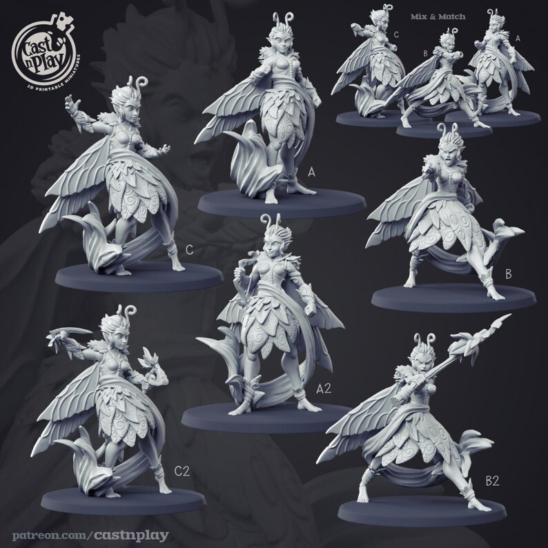 Sprites | D&D | Dnd | Dungeons and Dragons | Wargaming | 3D Printed ...