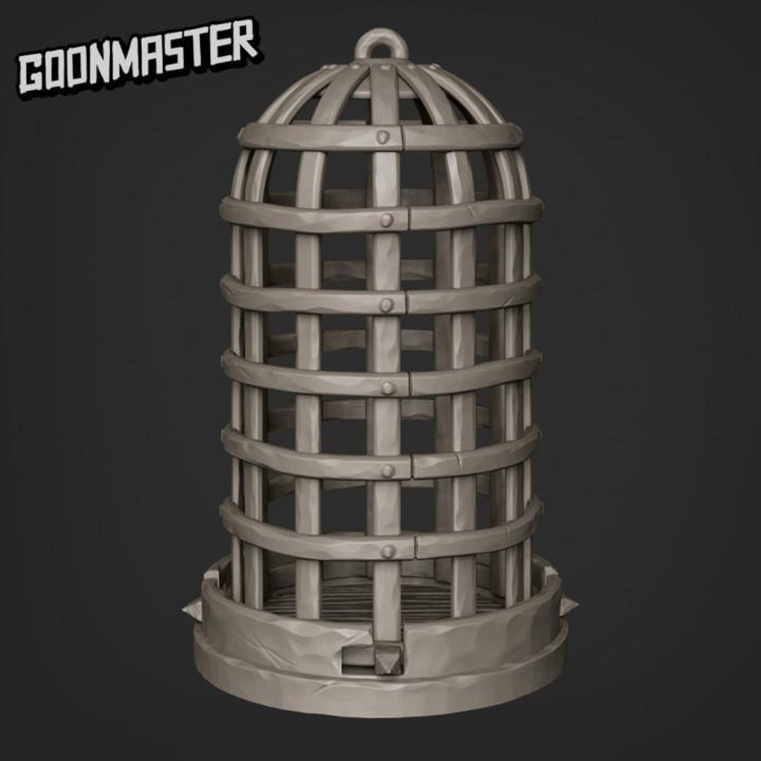 Cage D&D Dnd Dungeons and Dragons Wargaming 3D Printed Model Role ...