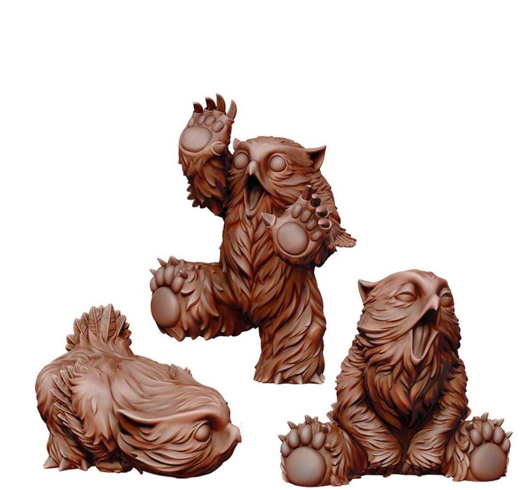 Owlbear Cub Bundle D&D Dnd Dungeons and Dragons Wargaming 3D Printed ...